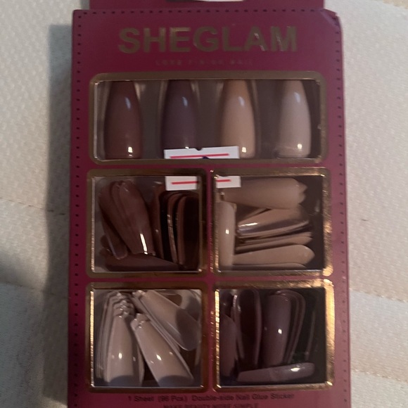 glam | Makeup | Sheglam Nude And Brown Presson Nails | Poshmark